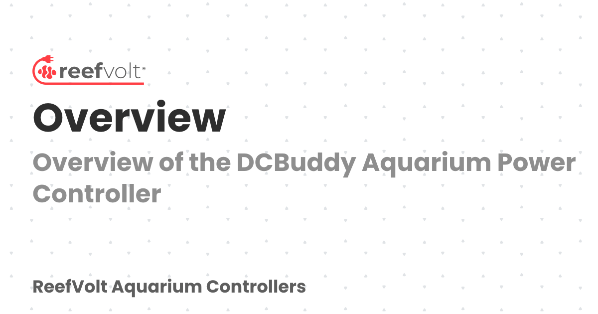 Overview | Reef Volt Aquarium Controller